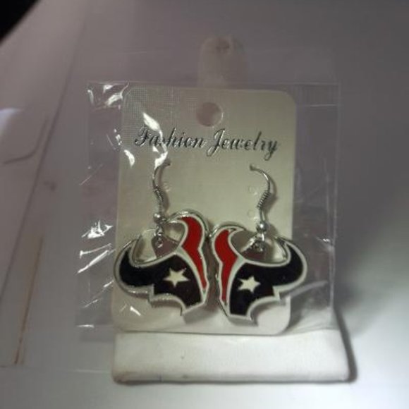 NFL | Jewelry | Houston Texans Nfl Fashion Dangle Earrings New | Poshmark